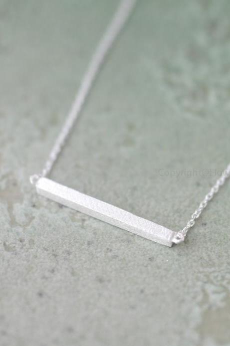 Sterling Silver Hand Stamped Rectangle Tags: Two Tags Charm on Luulla